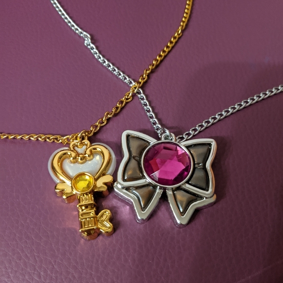 PNP/KT | Jewelry | Sailor Moon Necklaces Space Time Key And Bow ...